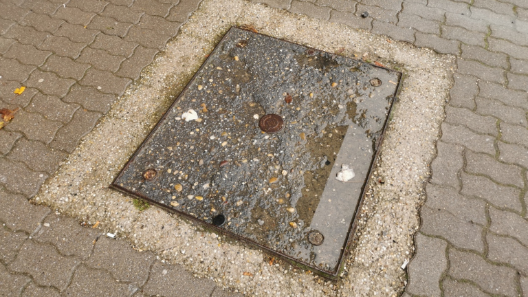 Csángó utca 13. aknafedél és térkő találkozása - Járókelő.hu. Ha ...